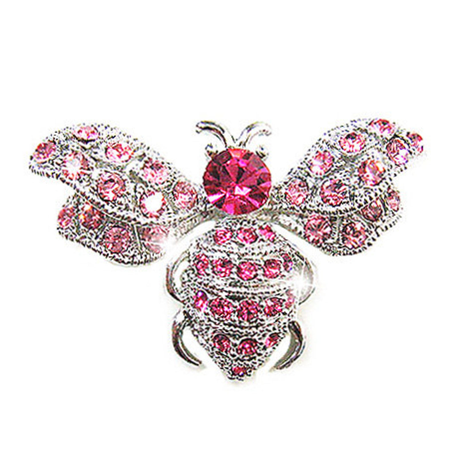 Swarovski Crystal Pink Queen Bumble Bee Honey Insect Bug Pin Etsy