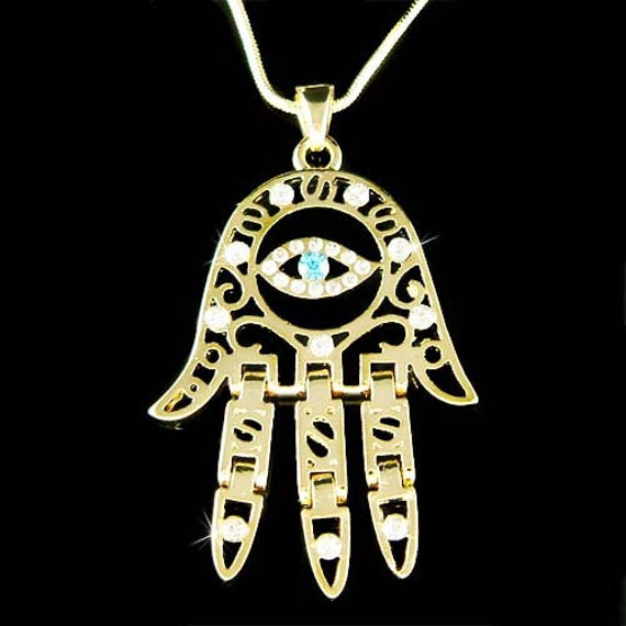 Swarovski hand of fatima necklace store