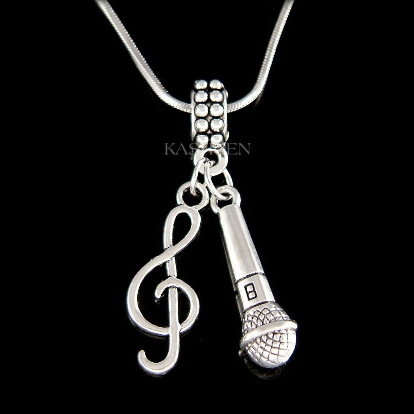 Singer Singing Treble Clef Music Note Microphone Vocal Band - Etsy