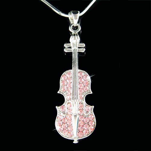 Swarovski Crystal MUSIC Musical Fiddle VIOLIN Bow Pendant - Etsy