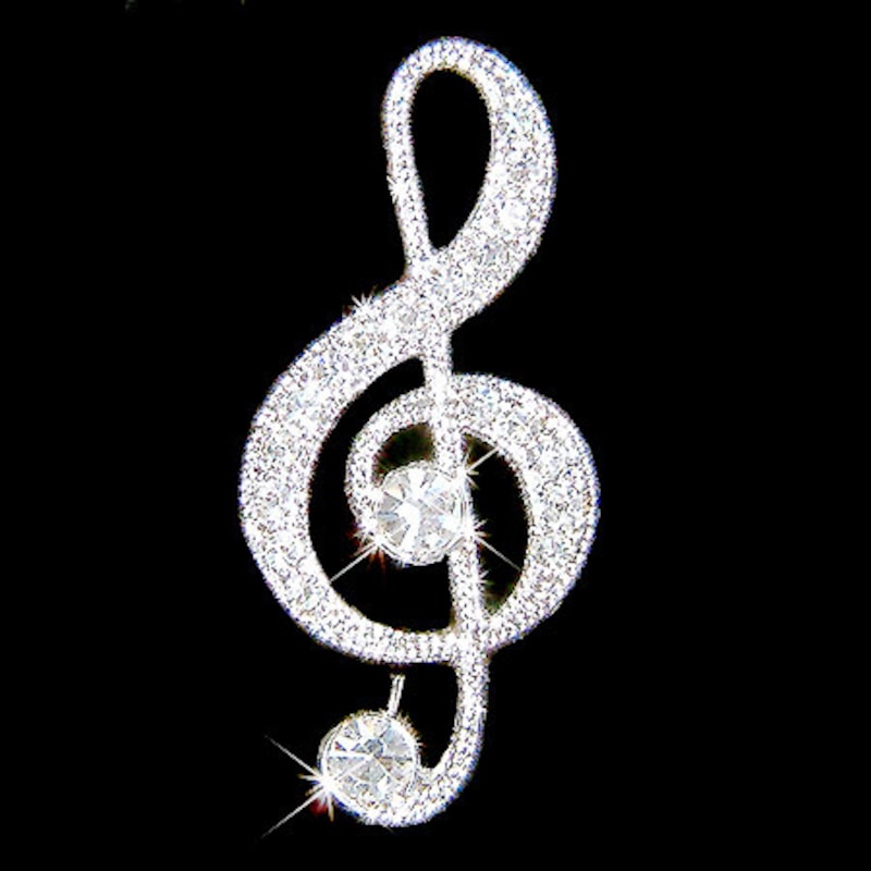 Musical Note Gold Brooch - Etsy