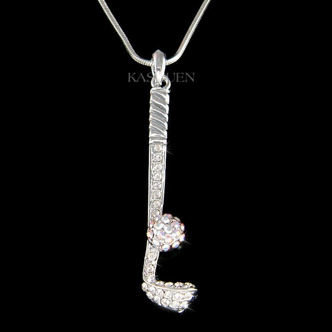 Swarovski Crystal Golf Club Necklace, Golfer Gift, Ball Set Jewelry ...
