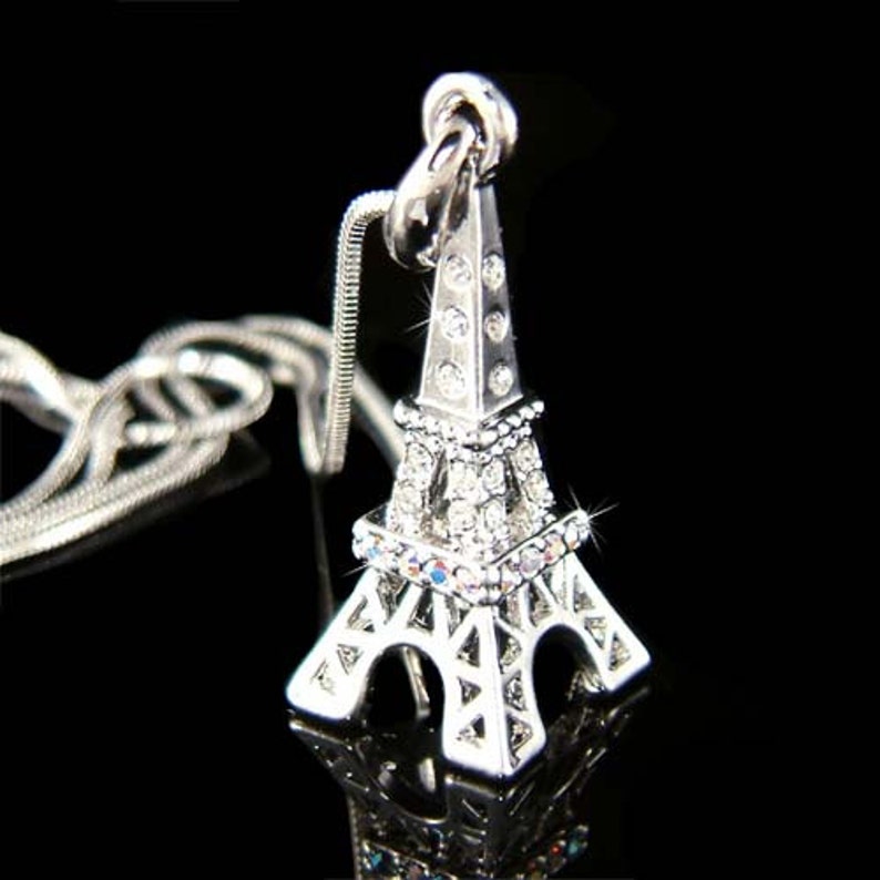 Swarovski Crystal 3D Eiffel Tower Paris France Honeymoon | Etsy