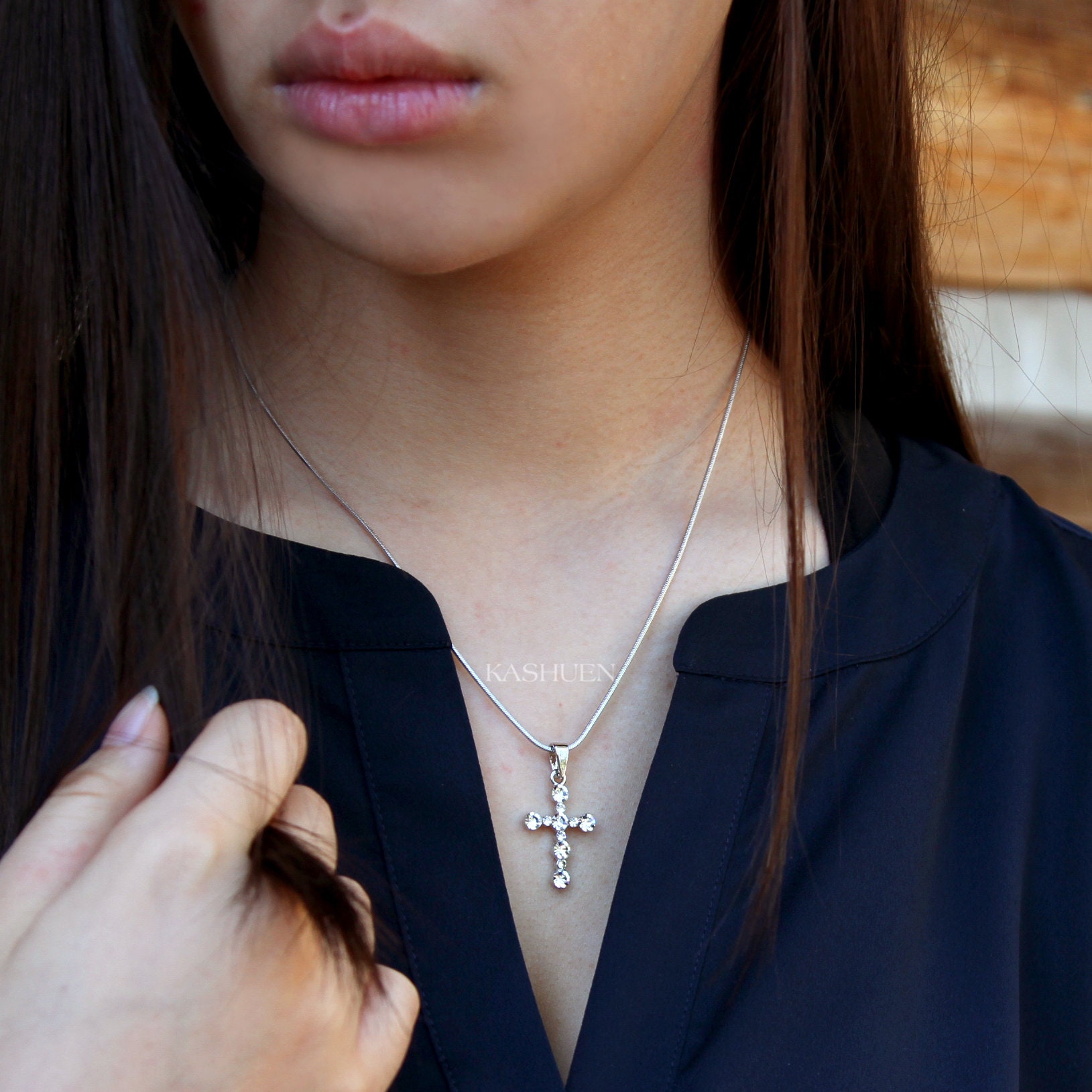 Swarovski Crystal CROSS God Lord Jesus Christ Christian Catholic ...