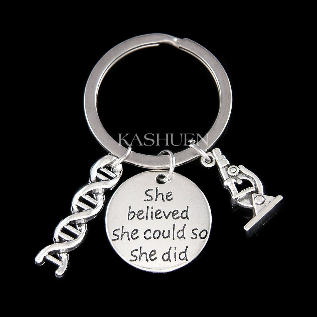 Personalized 3D Microscope DNA Chemistry Biology Science Necklace ...