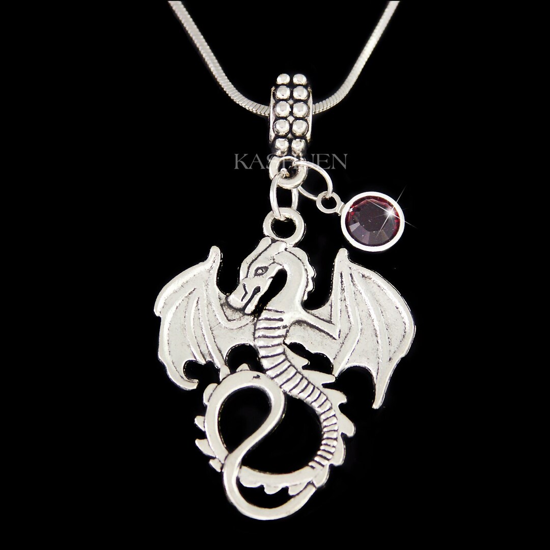 Big Wings Dragon Necklace, Myth Fairy Magic Amulet Oriental Serpents ...