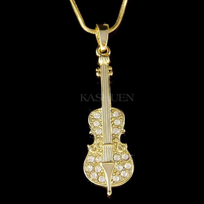 Swarovski Crystal Cello Fiddle MUSIC Violin Viola Musical - Etsy