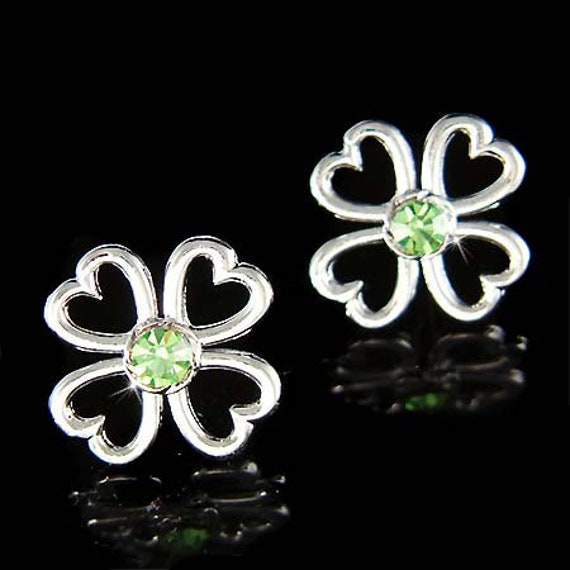 Swarovski clover earrings store
