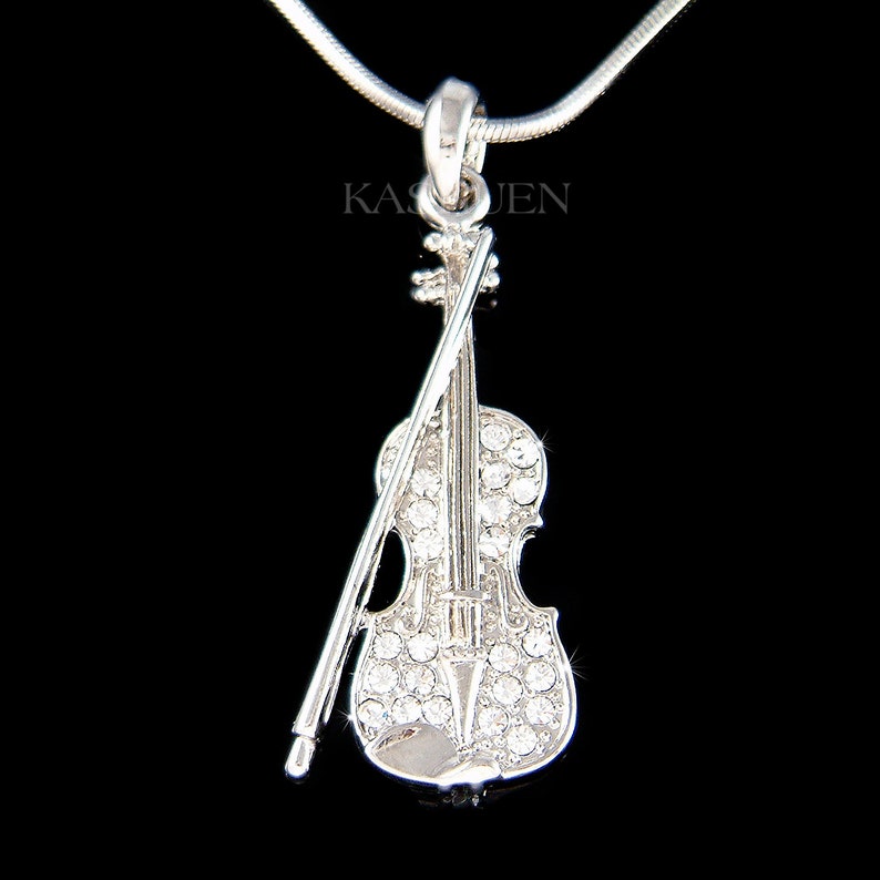 Swarovski Crystal Classy Violin Viola Cello Fiddle Musical - Etsy