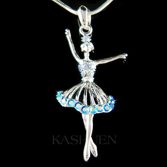 Swarovski Crystal Royal Blue BALLERINA Ballet Dance Girl | Etsy