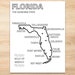 Florida Map With Cities and Counties | Coloring Worksheet, Major ...