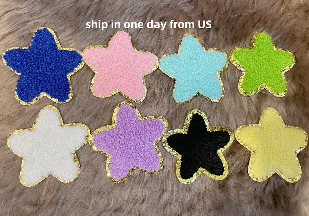 Star Iron-on Patch | Chenille Patches | Patches for Clothing | Chenille ...