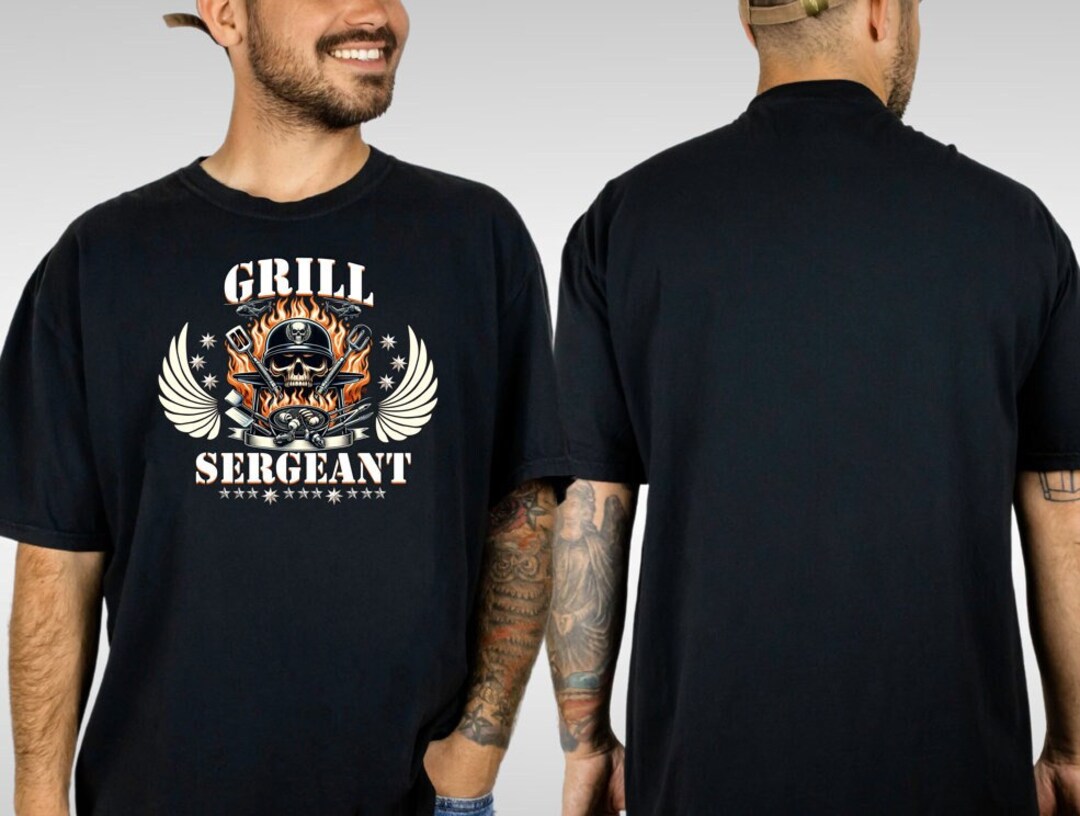 Grill Sergeant Shirt Dad Summer Funny Gift for Fathers Day - Etsy