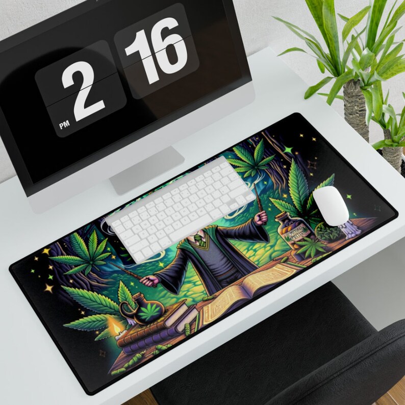 Harry Potter Pot Head Weed Deskmat for Computer Gaming Twitch 420 ...