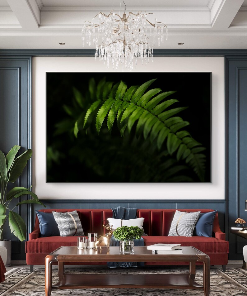 Fern Leaf Photo Print, Canvas Print, Home Decor, Canvas Wall Art, Wall ...