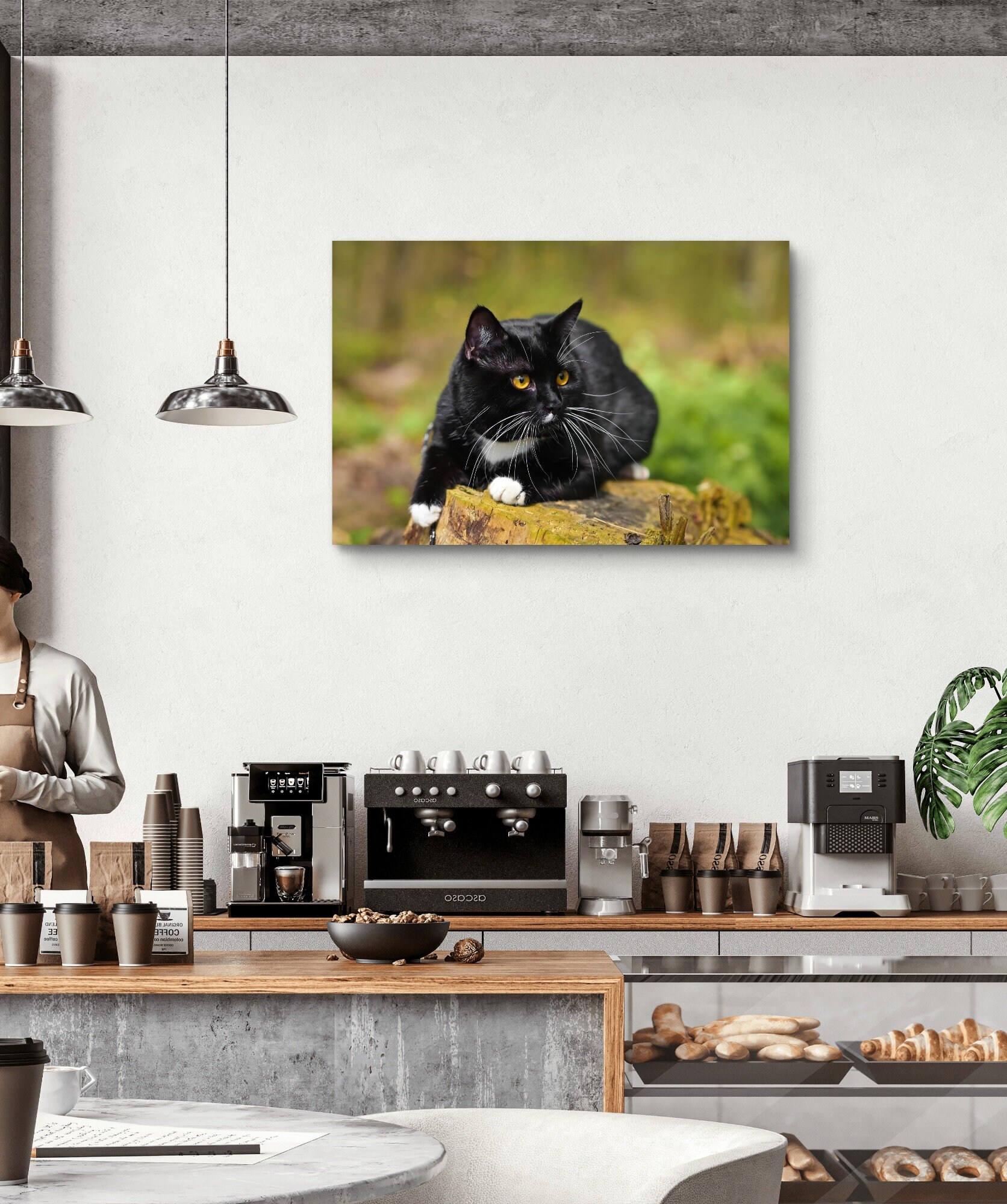 Tuxedo Cat Photo Print, Photography Print, Canvas Print, Home Decor ...