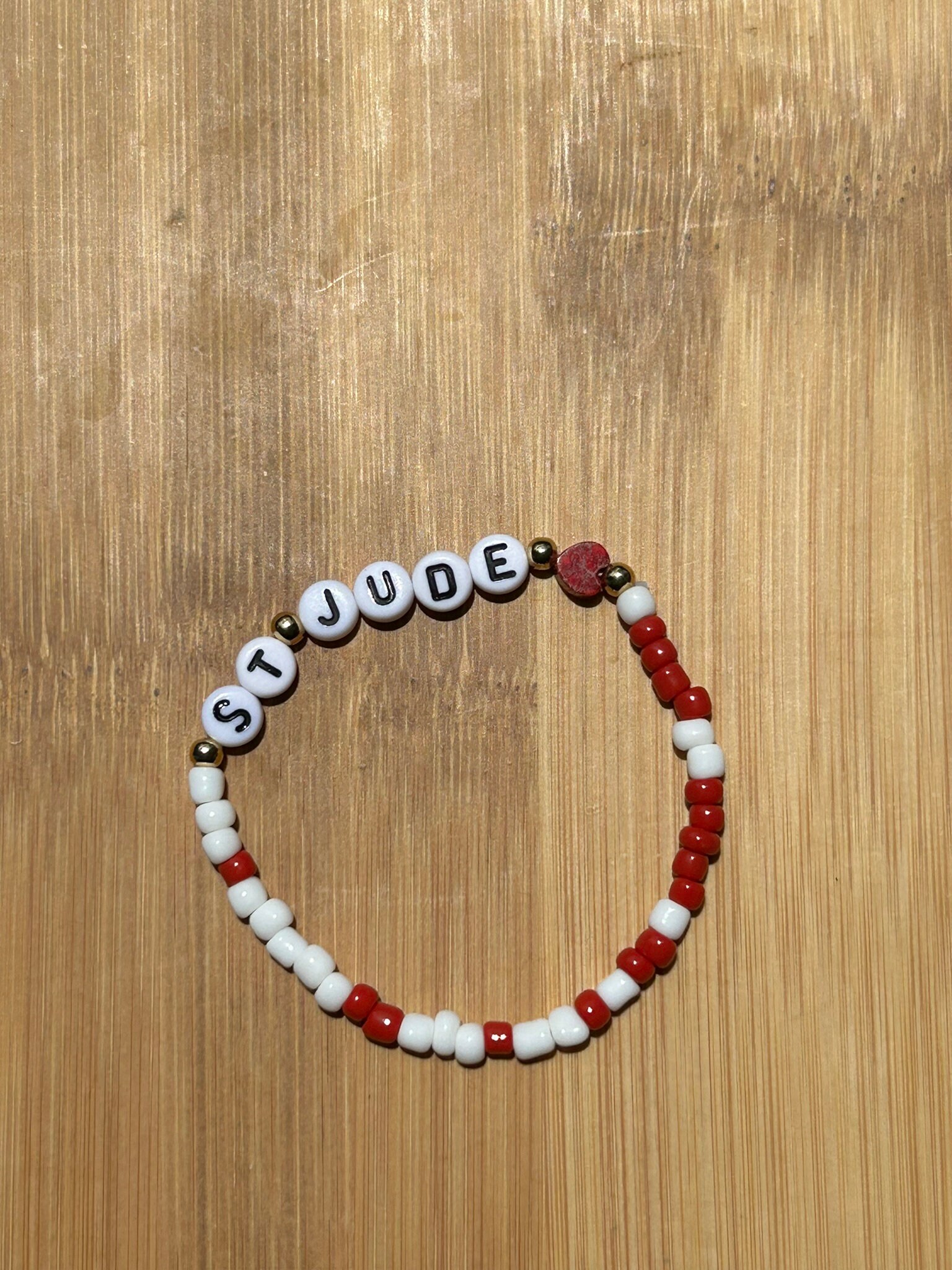 Hugs and Hearts St. Jude Donation Bracelet heart and Letters - Etsy