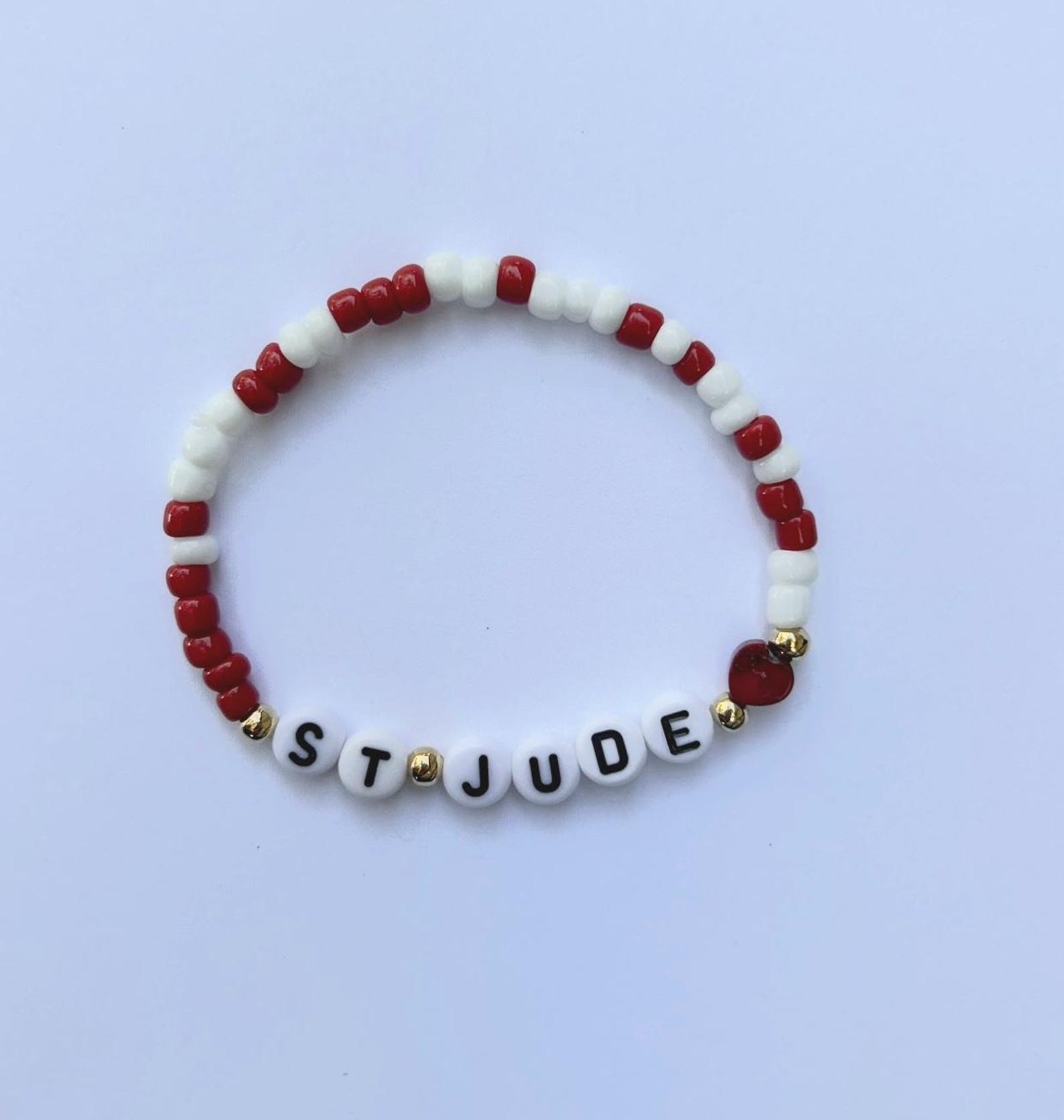 Hugs and Hearts St. Jude Donation Bracelet heart and Letters - Etsy