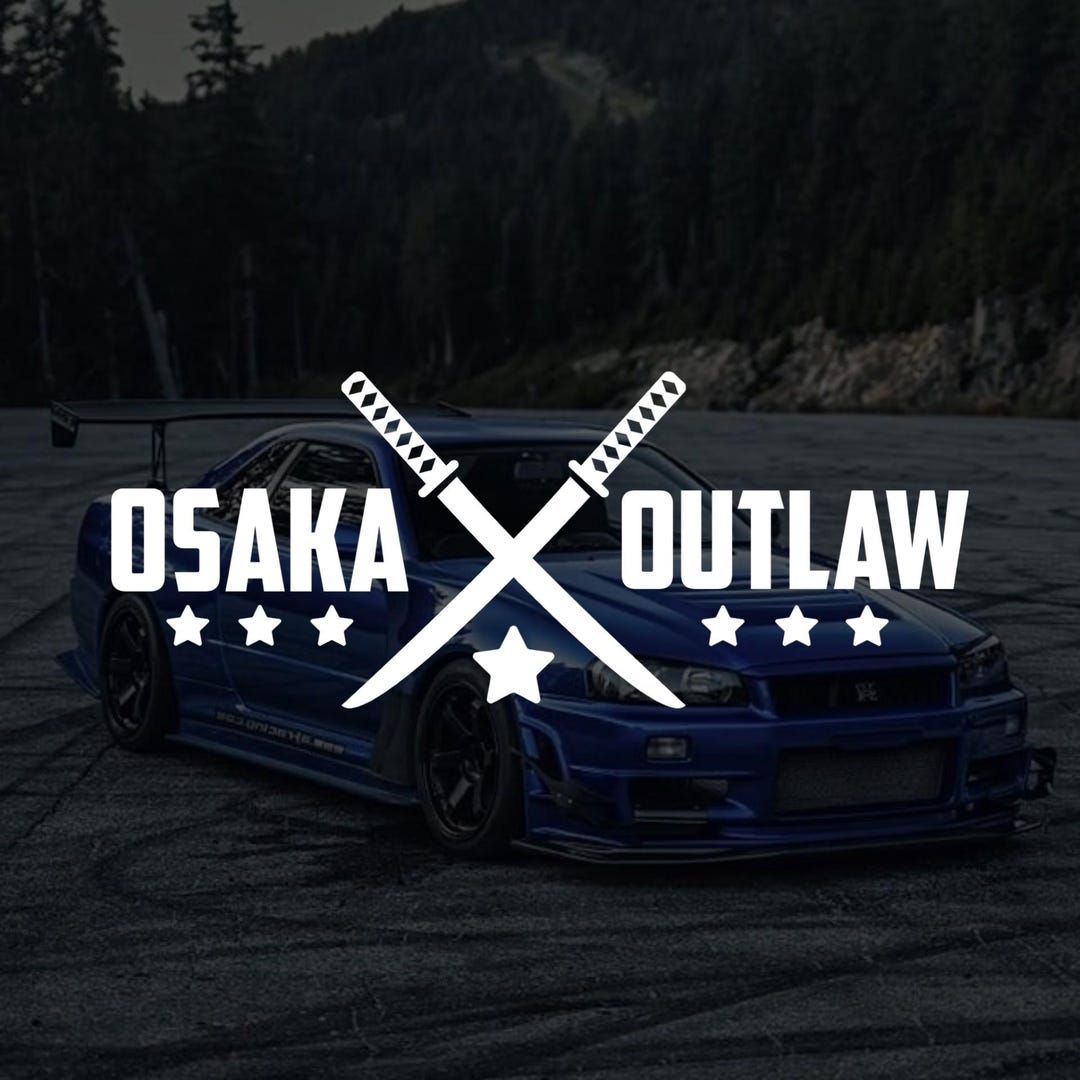 OSAKA OUTLAW Vinyl Sticker Decal JDM V3 - Etsy