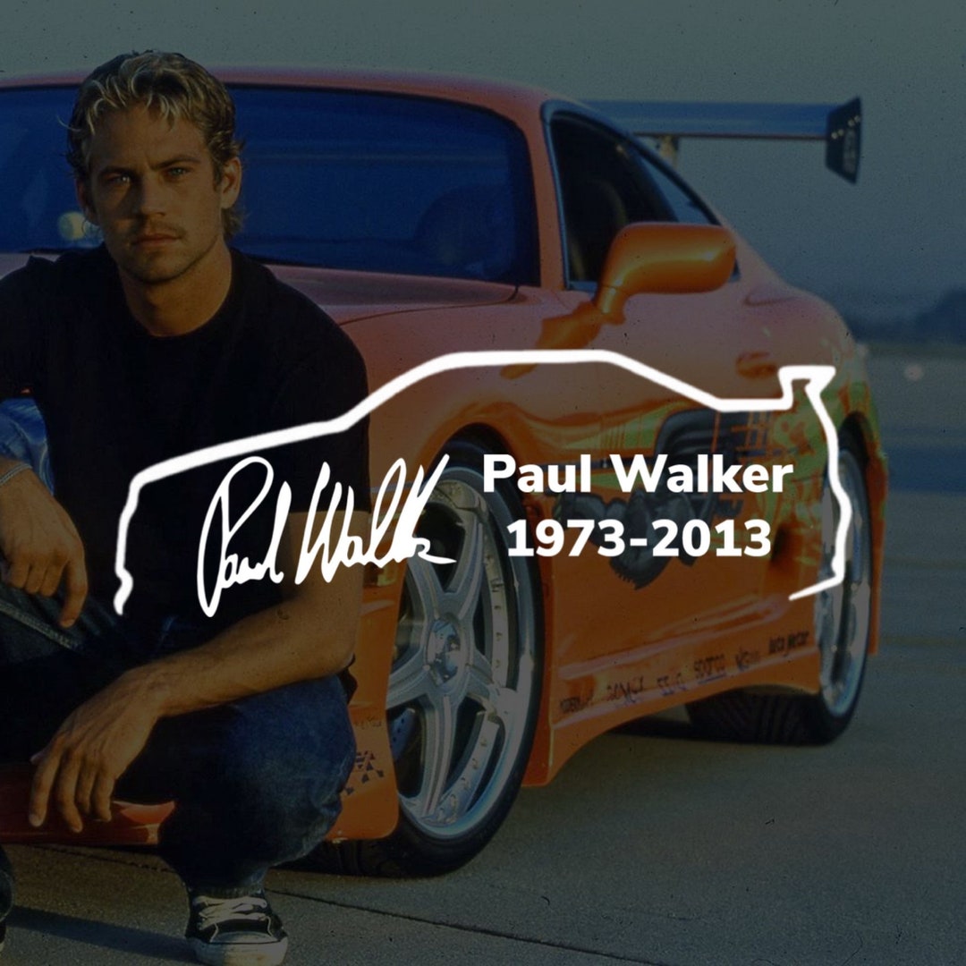 Paul Walker Tribute Sticker Vinyl Decal JDM RIP - Etsy