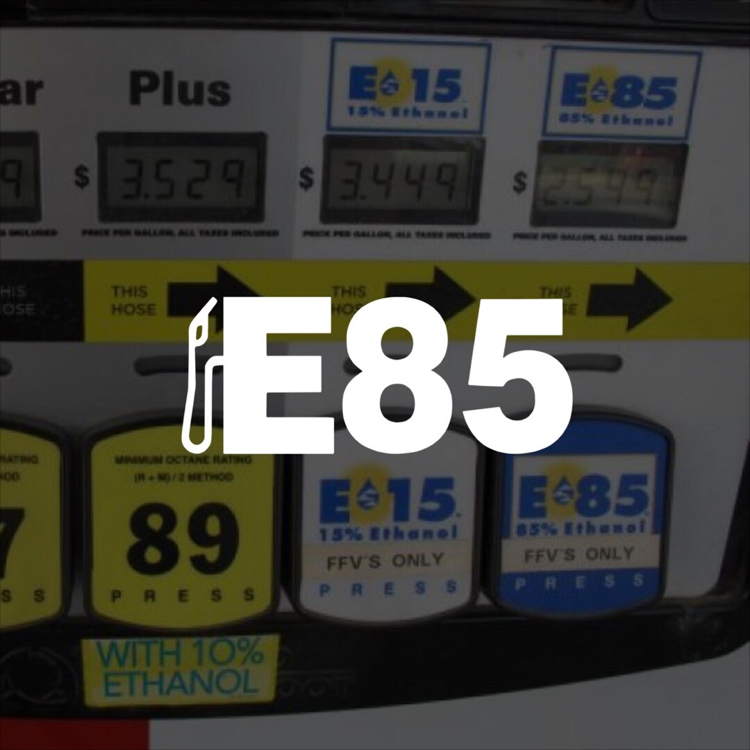E85 Sticker Die Cut Decal Self Adhesive Vinyl Fossil Fuels Ethanol Fuel ...