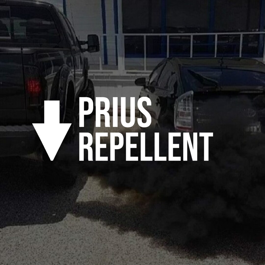 Prius Repellent VINYL Sticker Funny Bumper Vinyl Sticker Decal Diesel ...