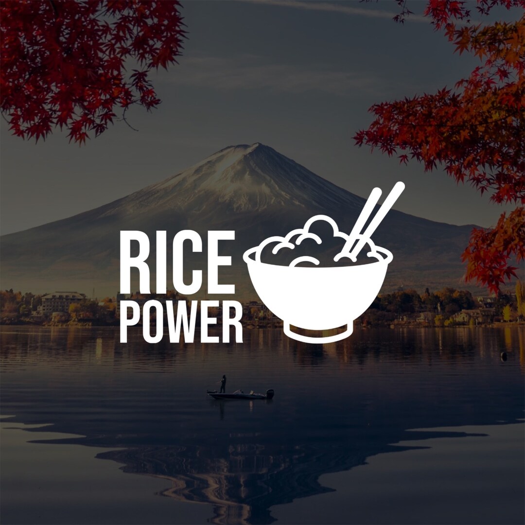 Rice Power Vinyl Decal Sticker JDM - Etsy