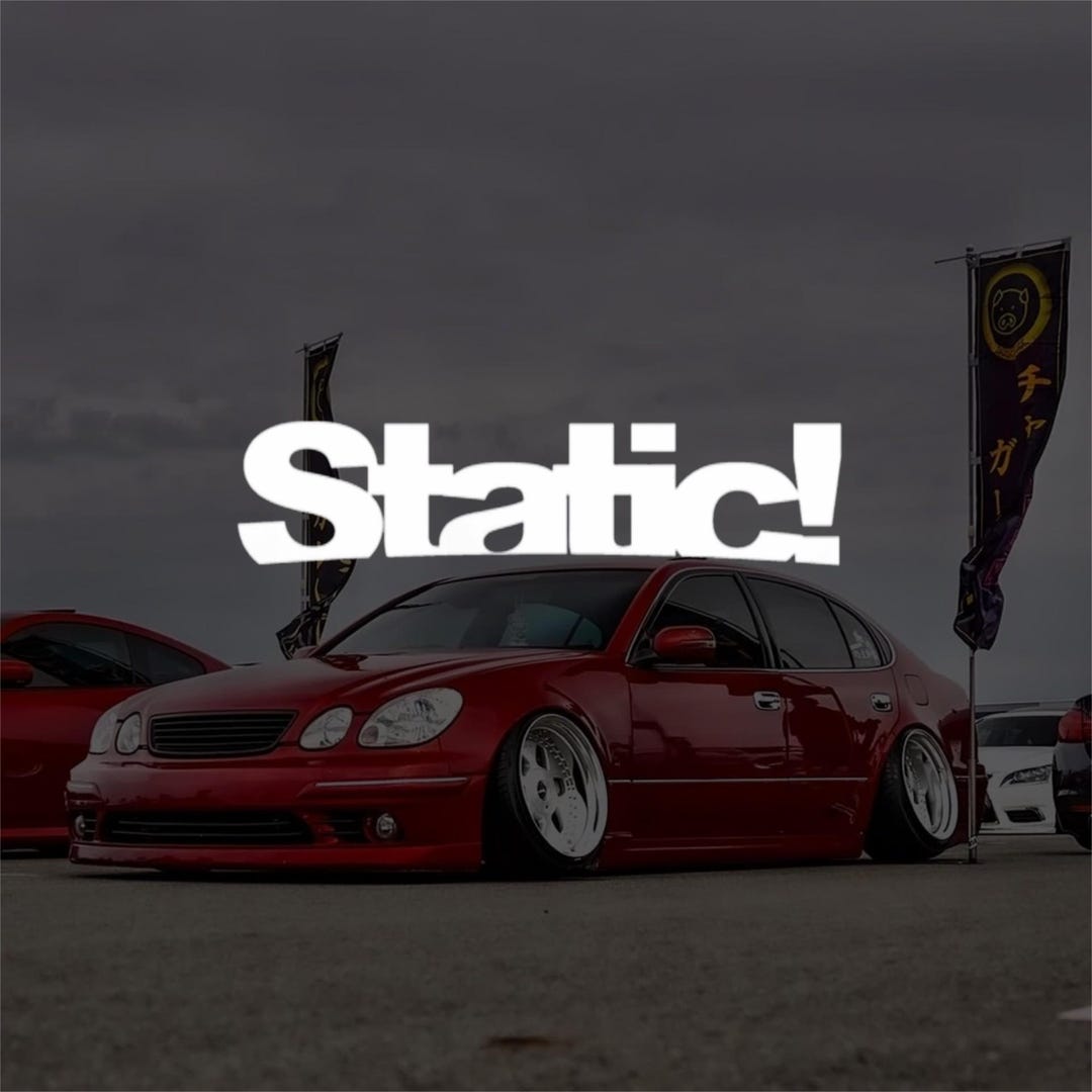 Static Sticker Vinyl Lowered Stance Slammed Jdm Drift Static - Etsy