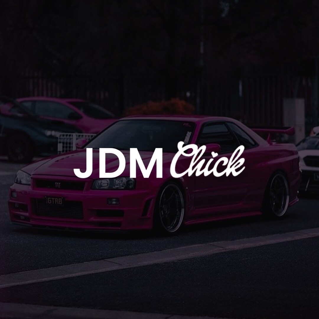 JDM Chick Vinyl Decal Sticker Banner Car Girl Cute - Etsy