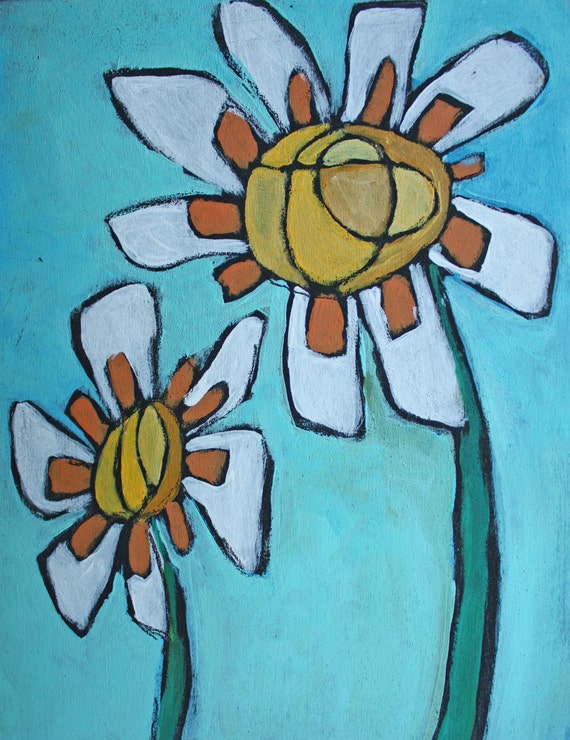 Items similar to Daisy Painting Original on Etsy
