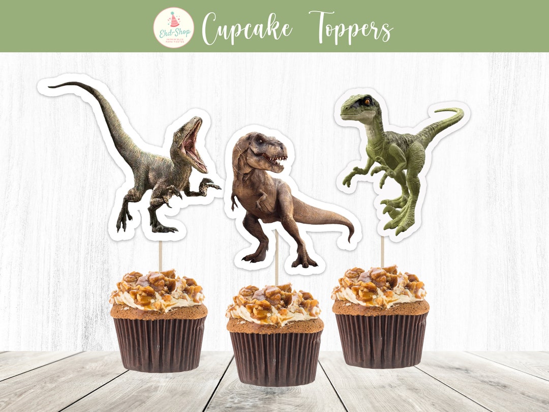 Printable Dinosaur Cupcake Toppers, Dinosaur Birthday Cupcake ...