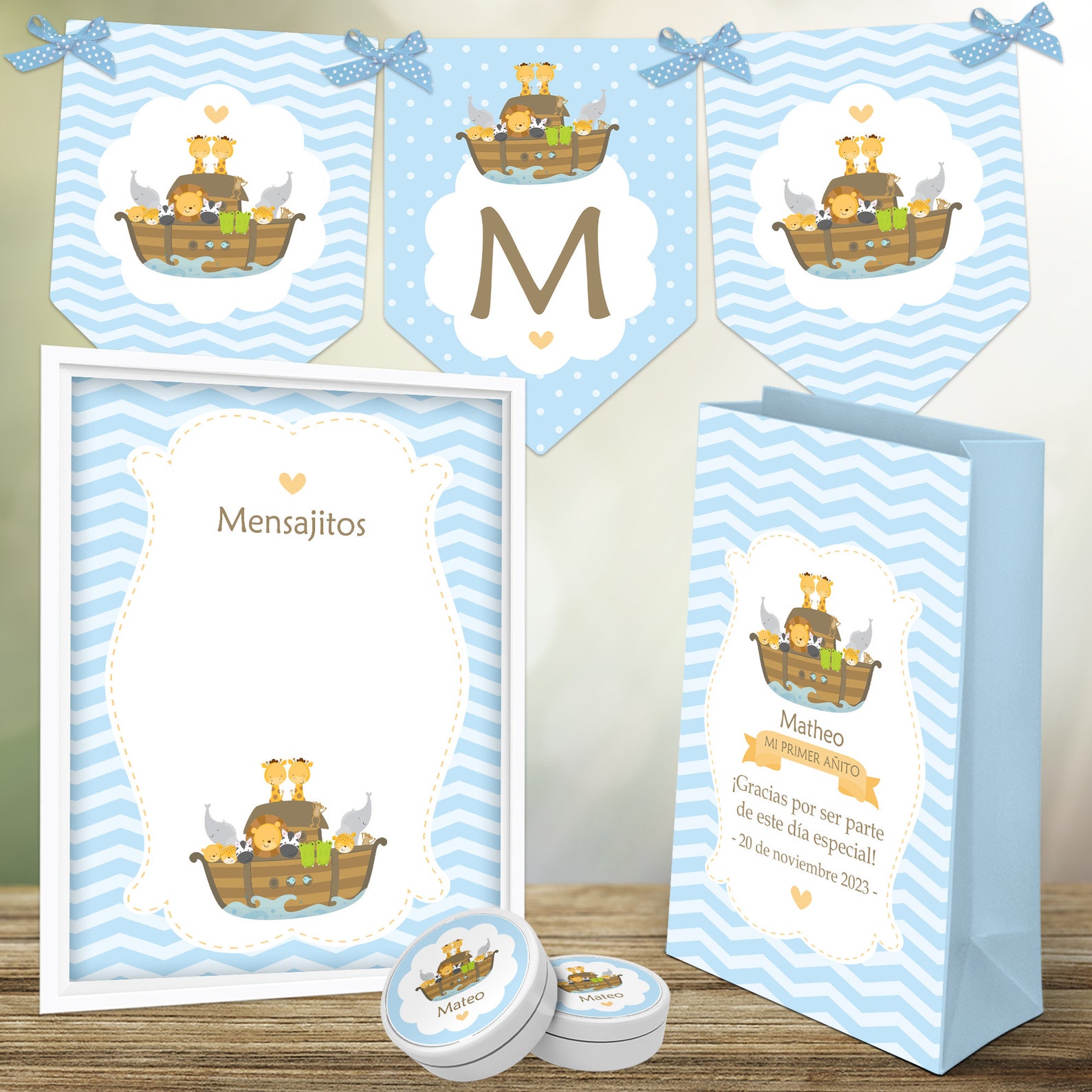 Noah's Ark Party Decorations Noah's Ark Birthday Party Invitation Noah ...