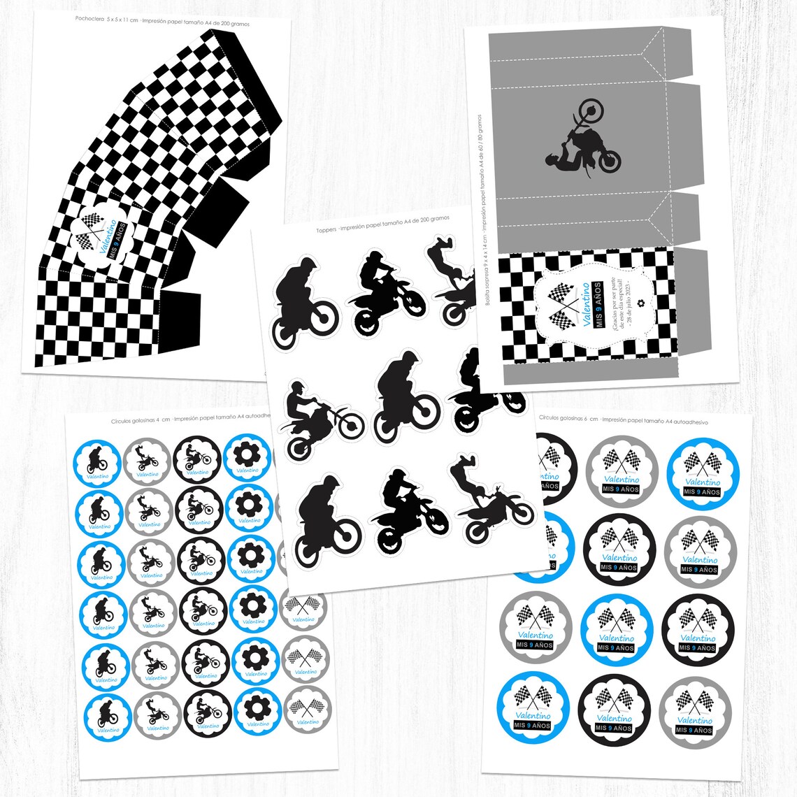 Motocross Party Decorations, Motorcycle Birthday Party Theme ...