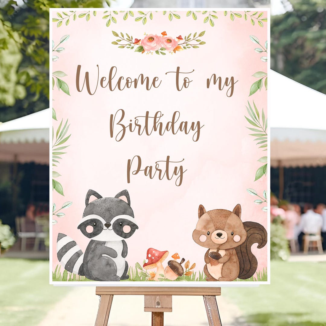 Woodland Printable Party Kit Forest Animal Party Decorations Forest ...