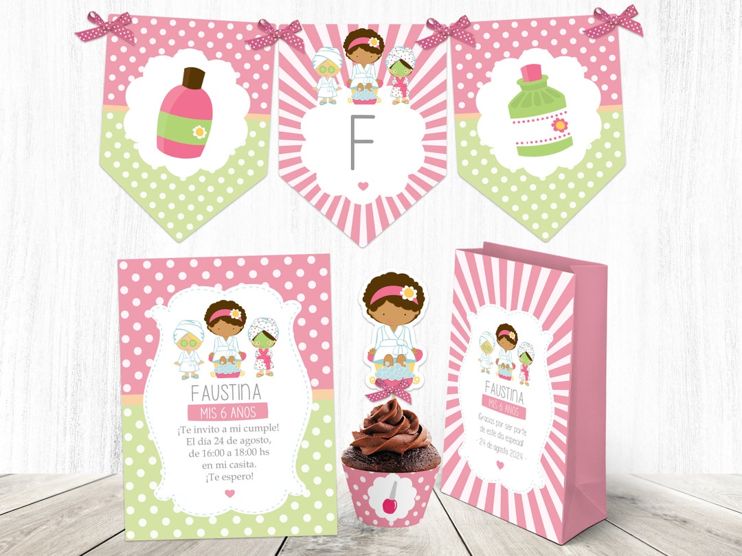 Printable Spa Party Decorations, Spa Birthday Party Printable Set, Spa ...