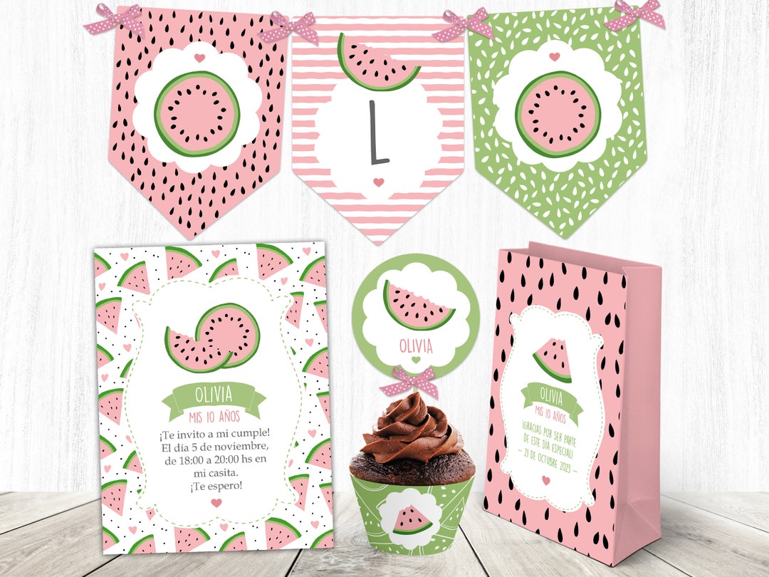 Printable Watermelon Party Decorations, Watermelon Birthday Party ...