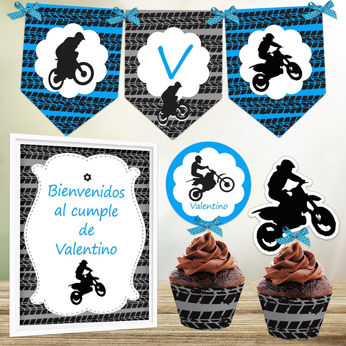 Motocross Party Decorations, Motorcycle Birthday Party Theme ...