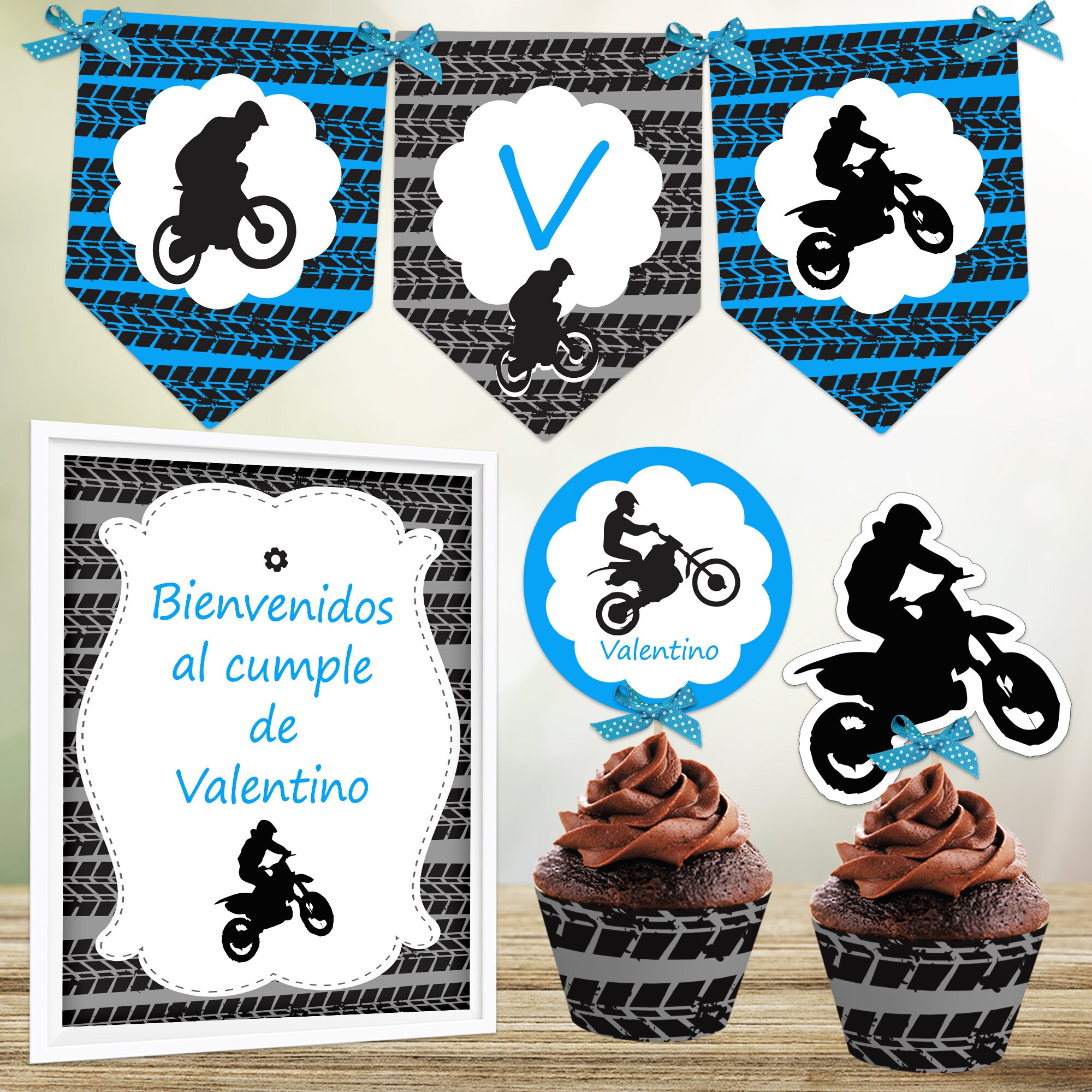 Motocross Party Decorations, Motorcycle Birthday Party Theme ...