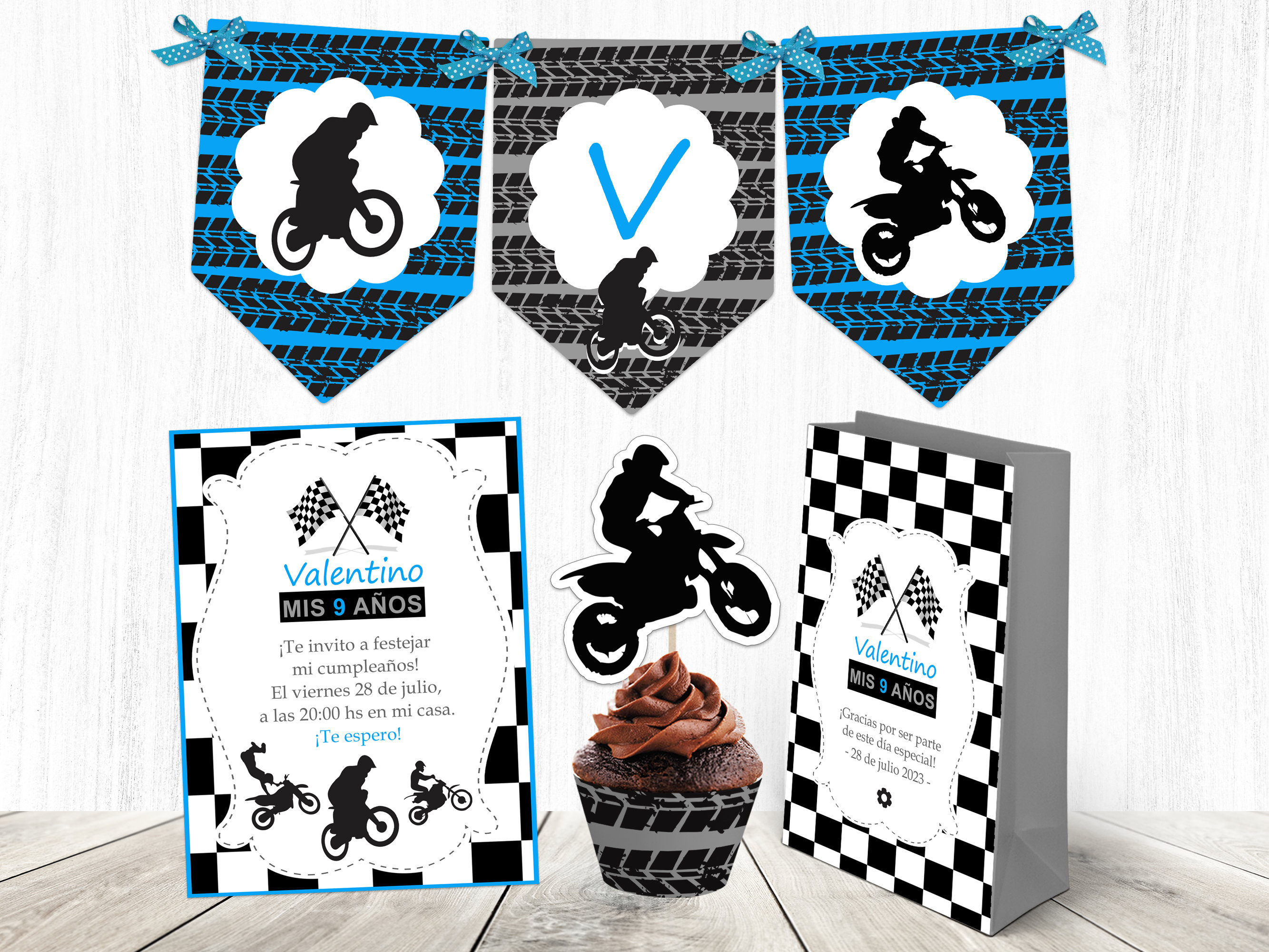 Motocross Party Decorations, Motorcycle Birthday Party Theme ...