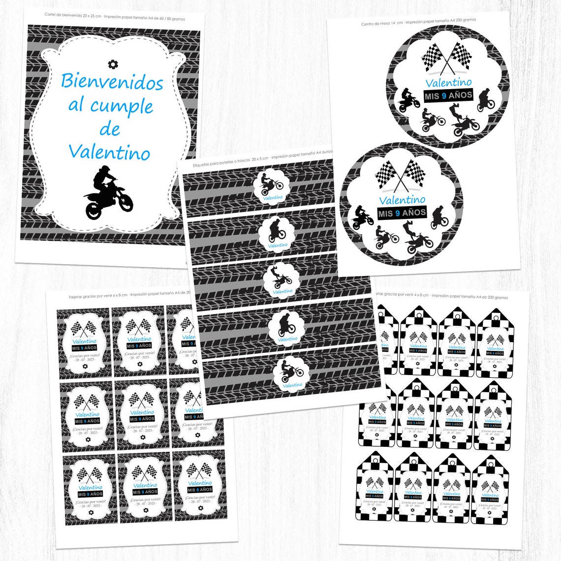 Motocross Party Decorations, Motorcycle Birthday Party Theme ...