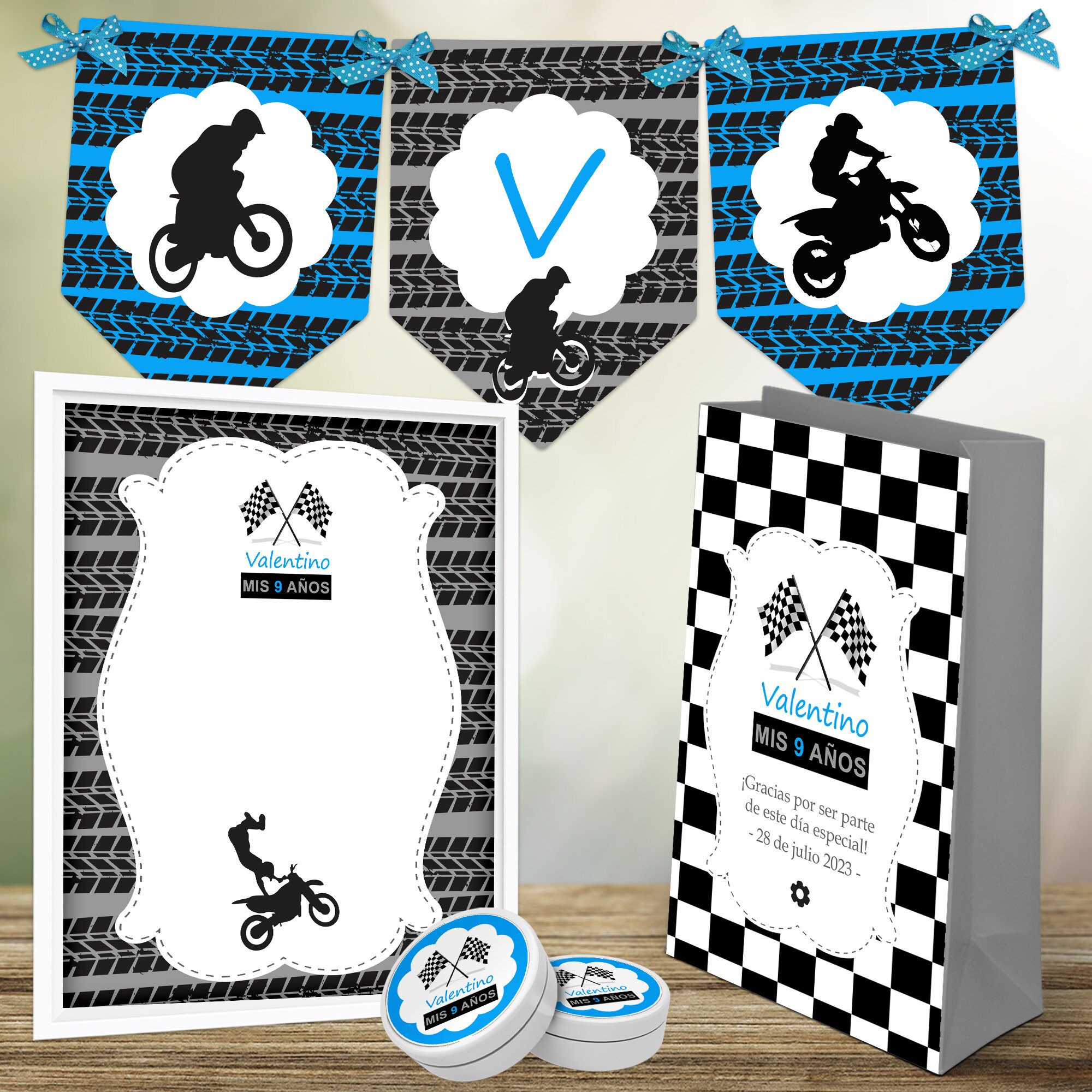 Motocross Party Decorations, Motorcycle Birthday Party Theme ...