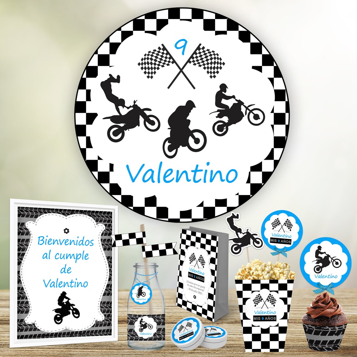 Motocross Party Decorations, Motorcycle Birthday Party Theme ...