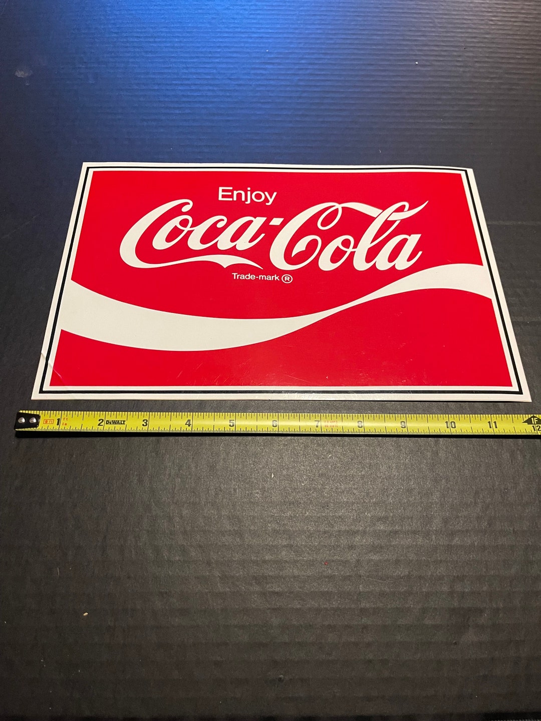 Vintage & Original Coca-cola 1980s Large Decal 8x12 - Etsy
