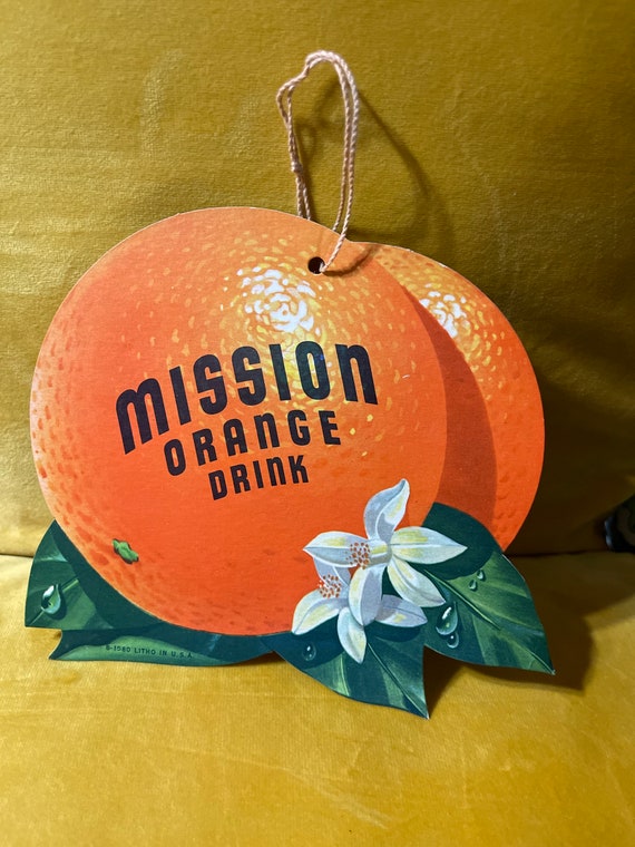 Vintage & Original Mission Orange Drink Soda Advertising | Etsy