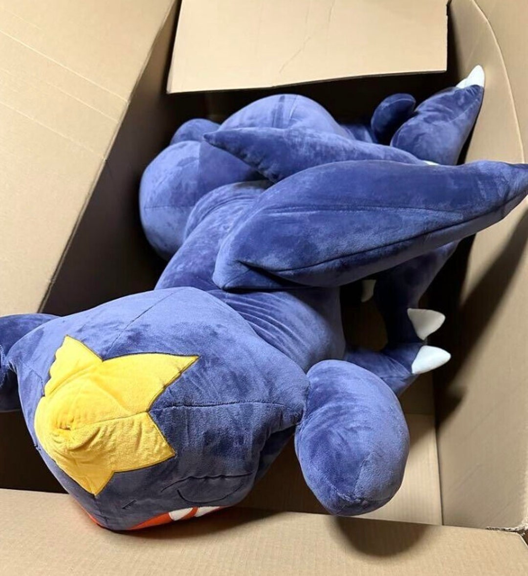 MEGA BIG Garchomp 63 Plush Cushion Pokemon Center Bandai PREMIUM ...