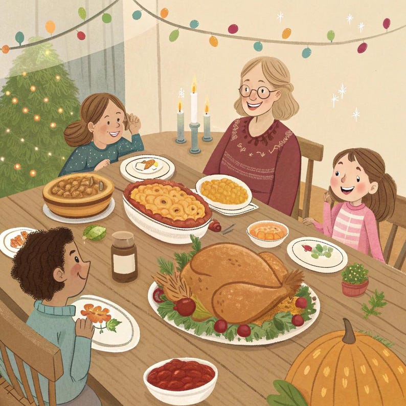 A Feast to Remember: A Thanksgiving Tale - Etsy