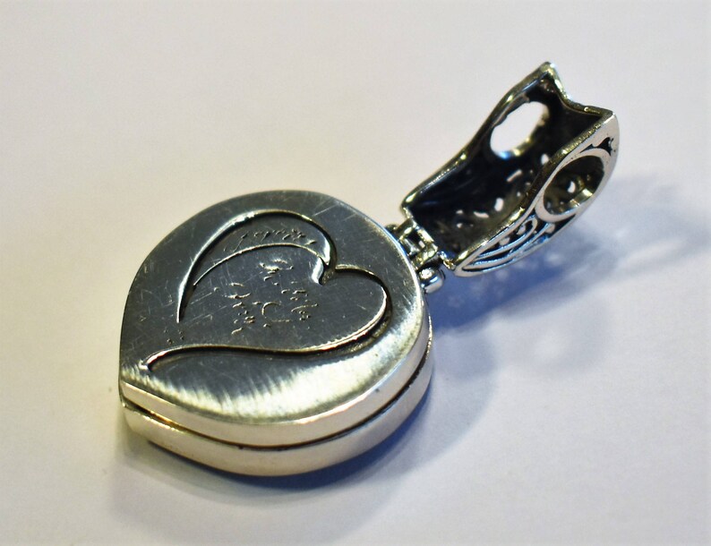 Bali Prayer Box or Locket Heart Shaped With Lines, Dots and Chevron ...