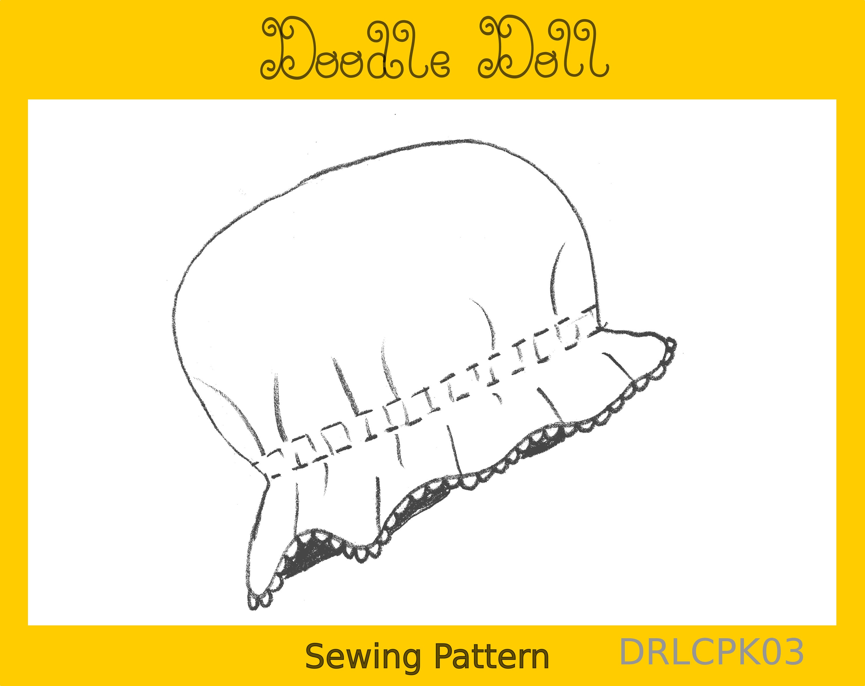 Cabbage Patch Kid Doll Clothes Pajamas Sewing Pattern PDF - Etsy