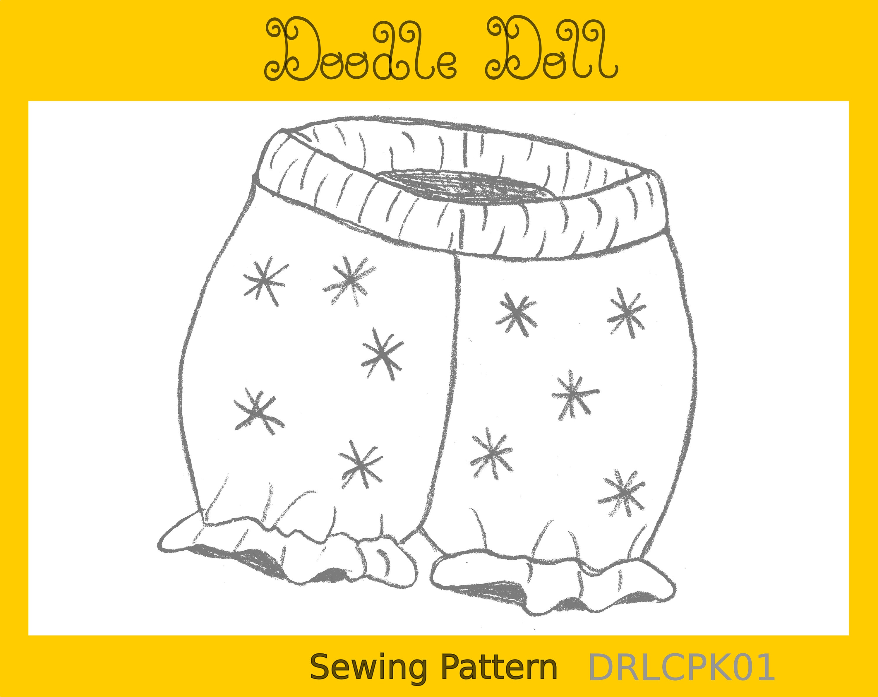 Cabbage Patch Kids Doll Clothes Sewing Pattern PDF Retro Doll - Etsy