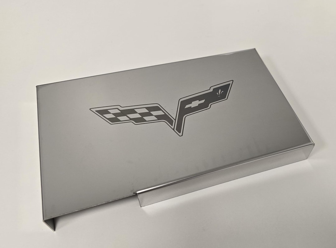 Engraved 2005-2013 C6 Corvette Fuse Box Cover Polished Stainless Steel ...